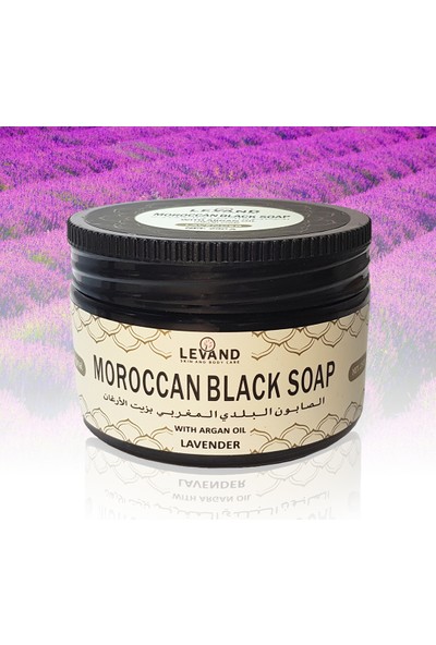 Levand Fas Siyah Sabunu Lavanta Jel Peeling Sabunu 230 gr Levand Fas Siyah Sabunu Lavanta Jel Peeling Sabunu 230 gr