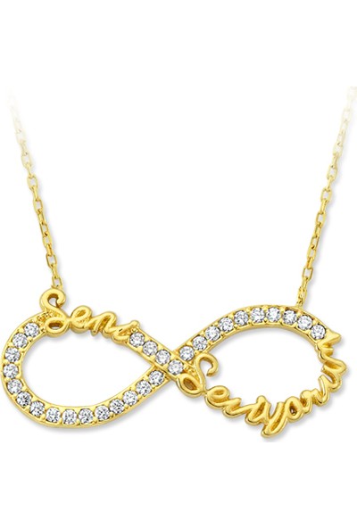 Milades Altın Seni Seviyorum Sonsuzluk Kolye Milades Altın Seni Seviyorum Sonsuzluk Kolye