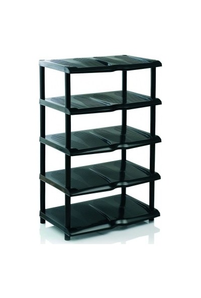 Trendy Home Trendy Homee Ayakkabılık 5 Katlı Siyah