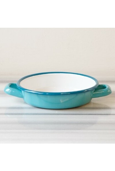 Refikadan Turkuaz Kordonlu Emaye Küçük Sahan Refikadan Turkuaz Kordonlu Emaye Küçük Sahan