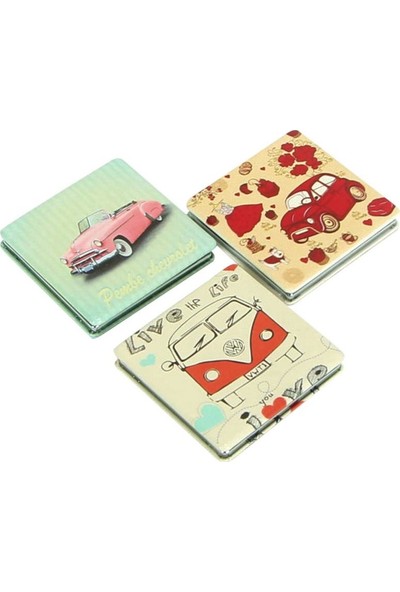 Hediyekanalı Araba Temalı Kare Ayna Hediyekanalı Araba Temalı Kare Ayna