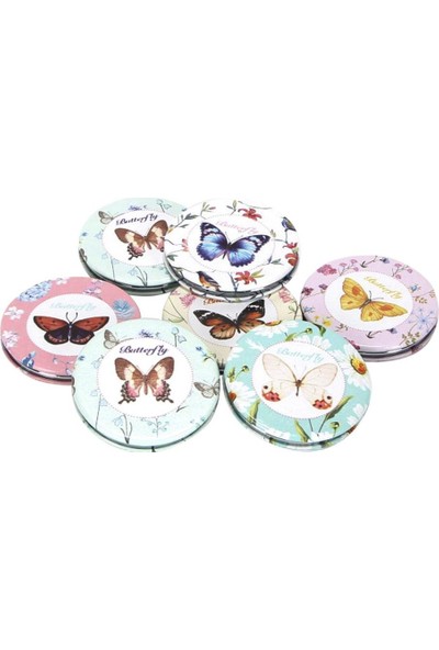 Hediyekanalı Kelebek Temalı Cep Aynası