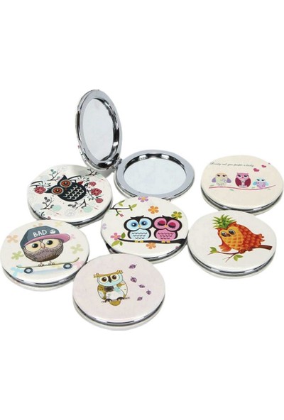 Hediyekanalı Baykuş Temalı Cep Aynası