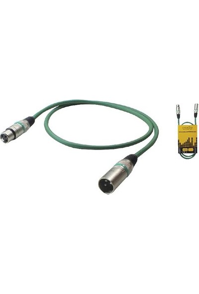Estello E4004 6 Metre Yeşil Xlr Erkek -Xlr Dişi Pvc Ara Kablo
