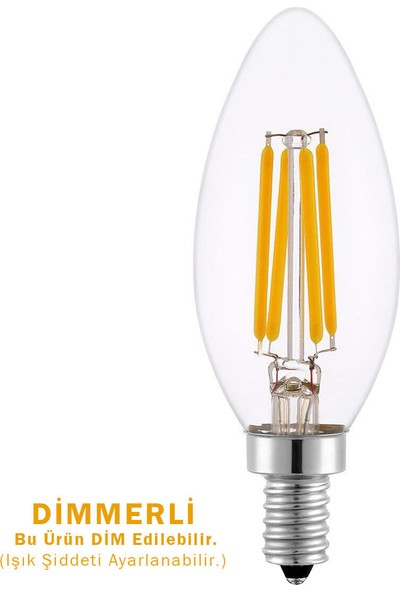 Heka LED Filament Ampul 4 W E14 Gün Işığı - Dimmerli Heka LED Filament Ampul 4 W E14 Gün Işığı - Dimmerli