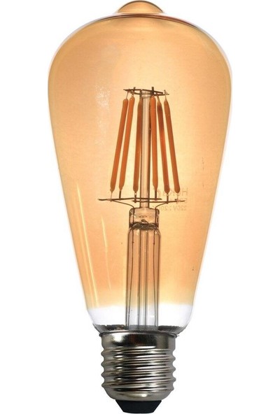 Heka LED Rustik Ampul 8 E27 W Gün Işığı Heka LED Rustik Ampul 8 E27 W Gün Işığı