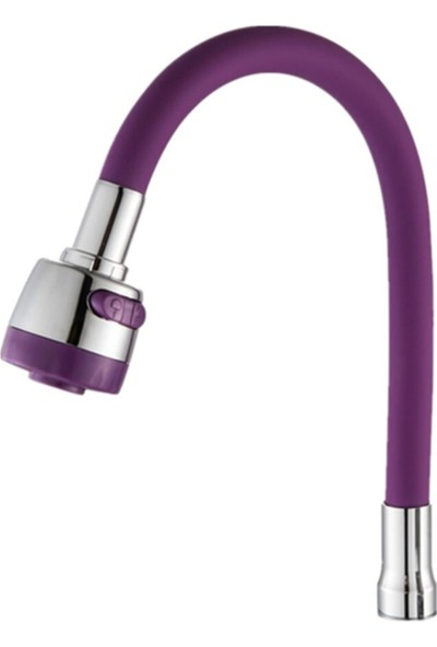 Efa Mor Renkli Kubar Oynar Başlıklı Tasarruflu Musluk Başlığı Efa Mor Renkli Kubar Oynar Başlıklı Tasarruflu Musluk Başlığı