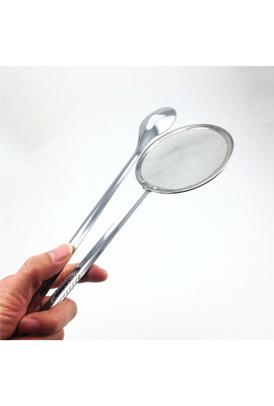 Anadolu Saray Çarşısı Pratik Paslanmaz Süzgeçli Kızartma Maşası