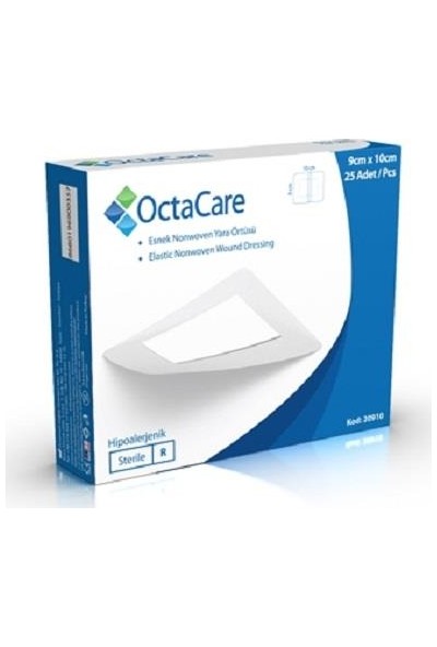 Octacare 20910 Steril Esnek Yara Örtüsü 9cm x 10CM 25 Adet Octacare 20910 Steril Esnek Yara Örtüsü 9cm x 10CM 25 Adet