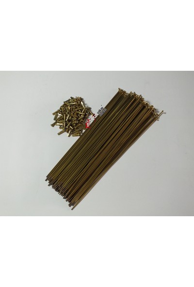 Taiwan Jant Teli 2*255 Lazer Altın Sarısı (Altın Sarısı Başlı) Taiwan Jant Teli 2*255 Lazer Altın Sarısı (Altın Sarısı Başlı)