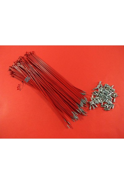 Taiwan Jant Teli 2*255 Kırmızı (Nikel Başlı) (Grosa)