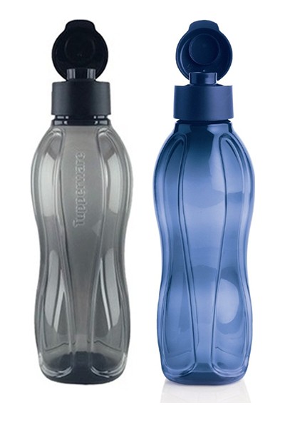 Tupperware Eko Şişe 2'li Set 1 lt Lacivert - 1 lt Siyah