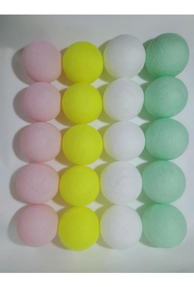 Montessori Işıklı Top 3 Metre 20 LED Aydınlatma