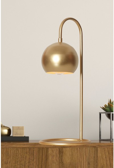 Luzarana Sonar Sarı Metal Tasarım Masa Lambası Luzarana Sonar Sarı Metal Tasarım Masa Lambası