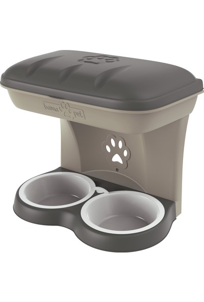 Bama Maxi Köpek Beslenme Ünitesi Kahvrengi , Mama Standı , Plastik Mama Kabı Bama Maxi Köpek Beslenme Ünitesi Kahvrengi , Mama Standı , Plastik Mama Kabı