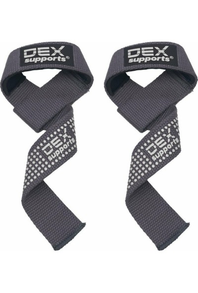 Dex Supports Halter - Ağırlık Kayışı Lifting Straps Gri Beyaz