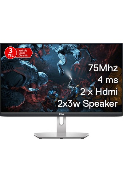 Dell S2421H 23.8'' 75Hz 4ms (HDMI) Full HD IPS Monitör Dell S2421H 23.8'' 75Hz 4ms (HDMI) Full HD IPS Monitör