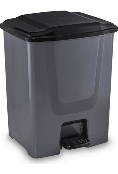 Flora Slim Pedallı Plastik Çöp Kovası Gri 10 Lt Flora Slim Pedallı Plastik Çöp Kovası Gri 10 Lt