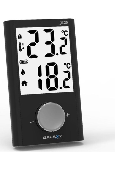 Galaxy Energy Oda Termostatı X20 (Siyah) Galaxy Energy Oda Termostatı X20 (Siyah)