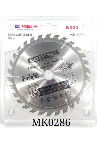 Bay-Tec Elmas Sunta Testere 180 mm Bay-Tec Elmas Sunta Testere 180 mm