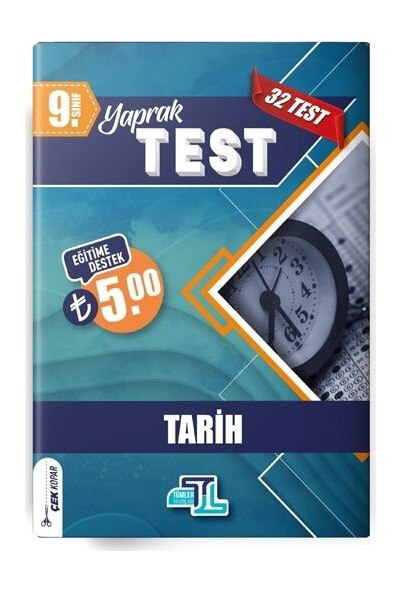 Tümler Yayınları 9. Sınıf Tarih Yaprak Test Tümler Yayınları 9. Sınıf Tarih Yaprak Test