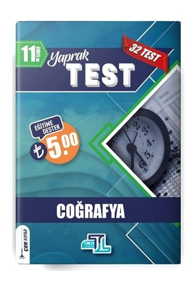 Tümler Yayınları 11. Sınıf Coğrafya Yaprak Test Tümler Yayınları 11. Sınıf Coğrafya Yaprak Test