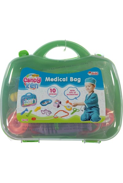 Dede Candy Doktor Çantası Seti +3 Yaş Yeşil Dede Candy Doktor Çantası Seti +3 Yaş Yeşil