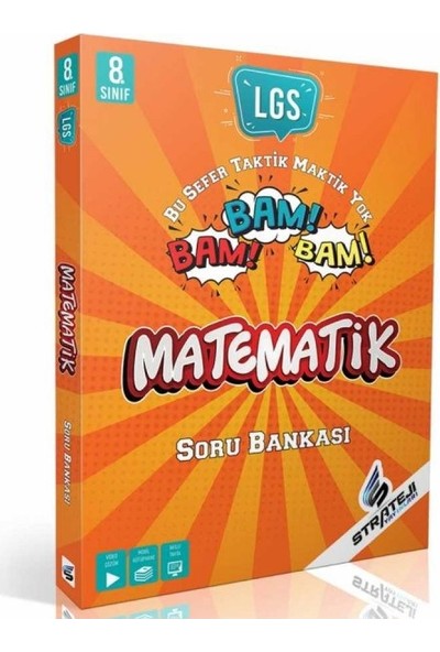 Strateji Yayınları 8. Sınıf Matematik Soru Bankası Bam Bam