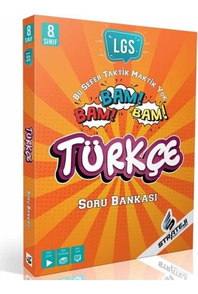 Strateji Yayınları 8. Sınıf Türkçe Soru Bankası Bam Bam
