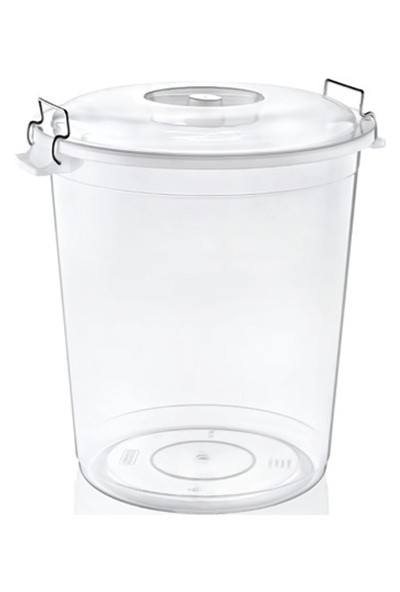 Erkoç 2 Adet Plastik Battal Şeffaf Kova 50 lt Erkoç 2 Adet Plastik Battal Şeffaf Kova 50 lt