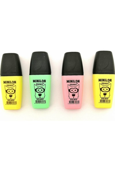 Osaka Mini Pastel Renk Fosforlu Kalem Karışık Set 4'lü Osaka Mini Pastel Renk Fosforlu Kalem Karışık Set 4'lü