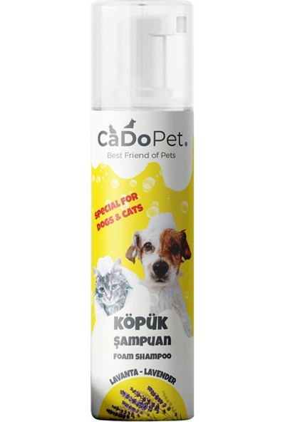 Cado Pet Lavanta Kokulu Kedi Köpek Köpük Şampuan 225 ml