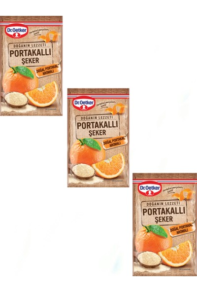 Dr. Oetker Portakallı Şeker 14 gr x 3 'li