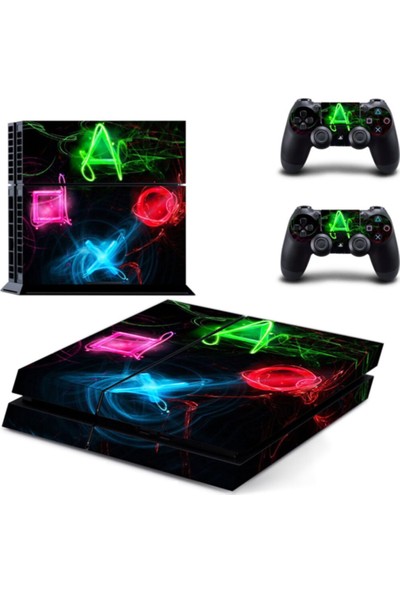 Kt Decoration Playstation 4 Sanatsal Kol Düğmeleri Fat Sticker Kaplama Seti Kt Decoration Playstation 4 Sanatsal Kol Düğmeleri Fat Sticker Kaplama Seti