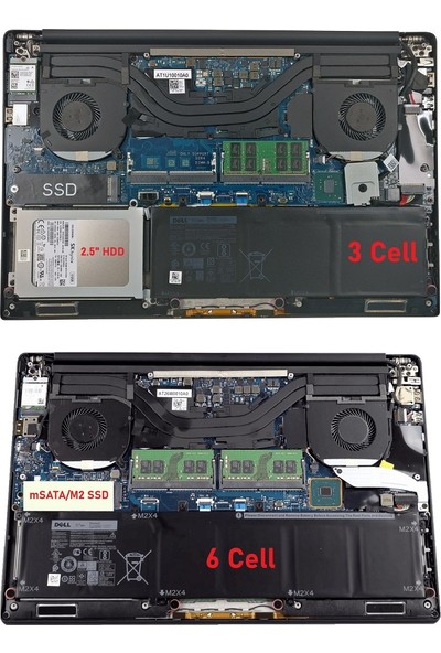 Retro Dell Precision M5510, XPS 15-9550, RRCGW Notebook Bataryası - 3 Cell Retro Dell Precision M5510, XPS 15-9550, RRCGW Notebook Bataryası - 3 Cell