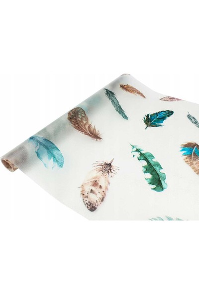 D-C-Fix 334-0038 Rengarenk Kuştüyü Desen Statik Cam Folyo (45CM x 1mt)