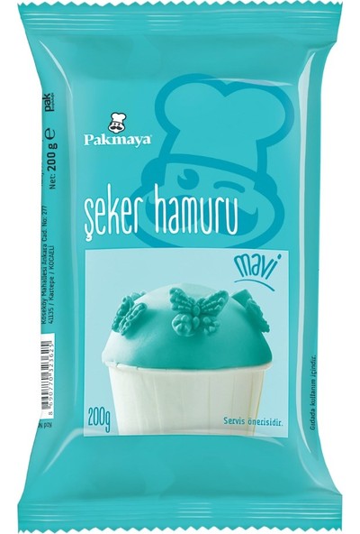 Pakmaya 200 gr Şeker Hamuru Mavi