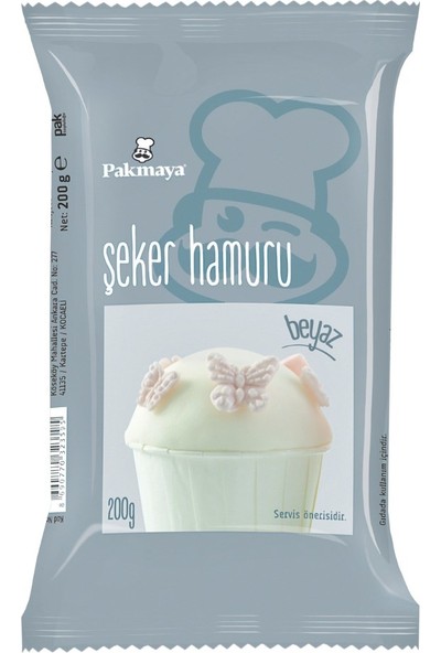 Pakmaya 200 gr Şeker Hamuru Beyaz Pakmaya 200 gr Şeker Hamuru Beyaz