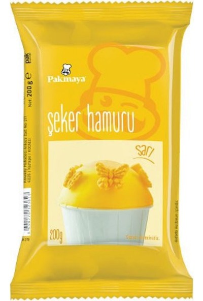 Pakmaya 200 gr Şeker Hamuru Sarı