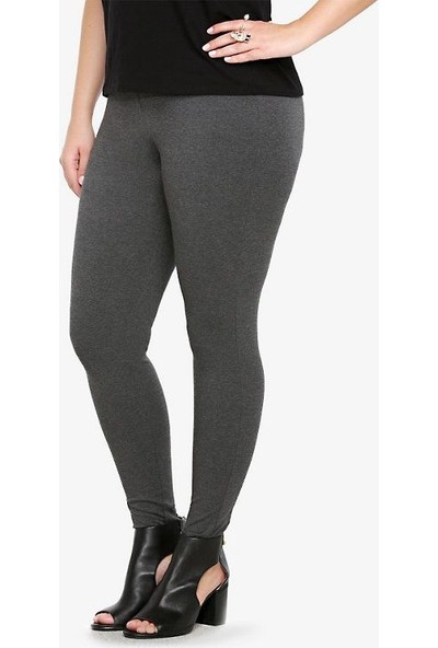 Yabgu Kadın Büyük Beden Toparlayıcı Tayt Koyu Gri