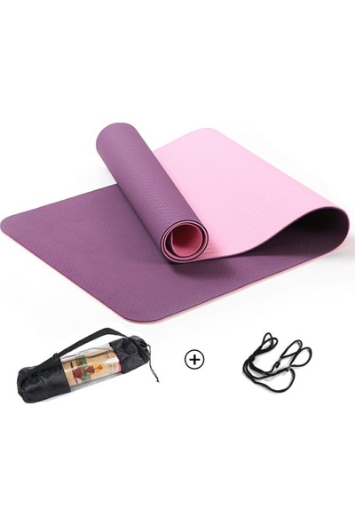 Pilates & Yoga Minderi, Çift Renkli Mat Pembe Pilates & Yoga Minderi, Çift Renkli Mat Pembe
