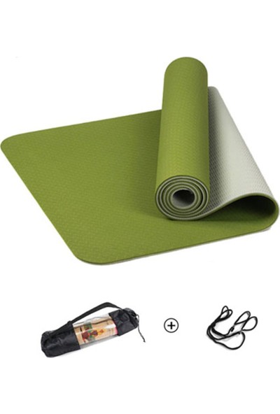 Pilates & Yoga Minderi, Çift Renkli Mat Yeşil