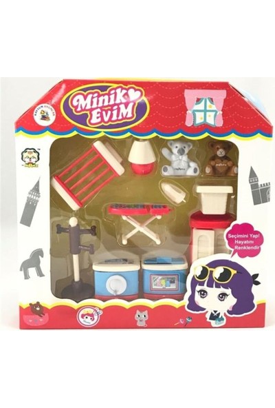 Kayyum Oyuncak Minik Evim Oyuncak Ev Oda Aksesuarları Oyun Seti