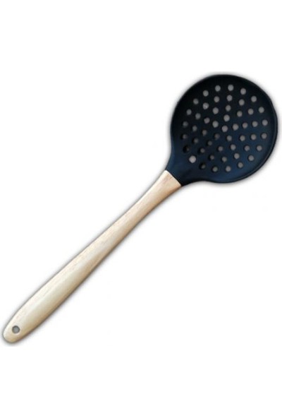 Krd Home Bambu Saplı Silikon Kevgir 34CM