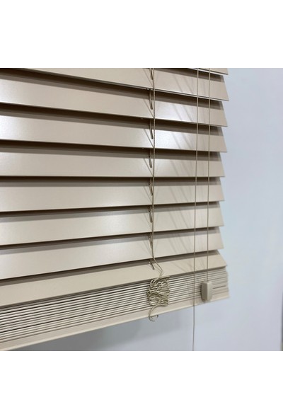 Glory Blinds Ahşap Jaluzi 50 mm Koyu Krem