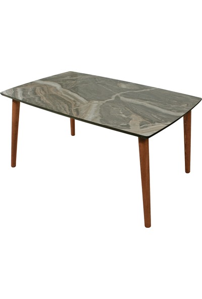 Mirabella Sehpa Zümrüt Orta Sehpa Ahşap Ayaklı