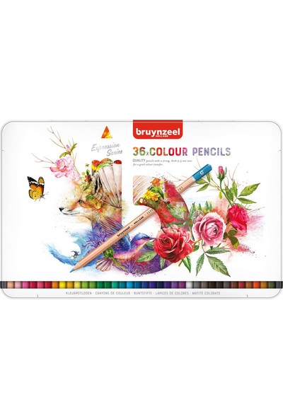 Bruynzeel Expression Colour Kuru Boya Kalemi Seti 36 Renk