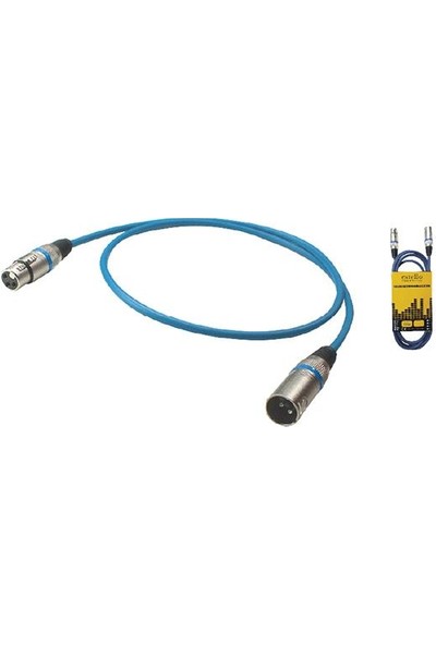 Estello E4004 6 Metre Mavi Xlr Erkek -Xlr Dişi Pvc Ara Kablo Estello E4004 6 Metre Mavi Xlr Erkek -Xlr Dişi Pvc Ara Kablo