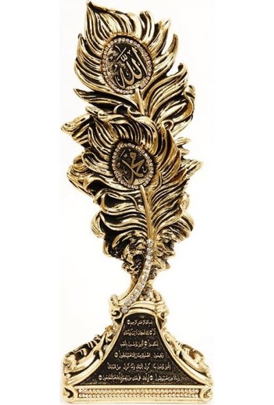 Hediye Seviyorum Tüy Biblo Altın