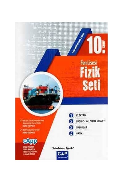 Çap Yayınları 10. Sınıf Fen Lisesi Fizik Seti - Çap Yayınları 10. Sınıf Fen Lisesi Fizik Seti -